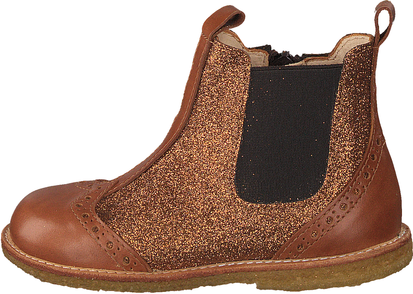 starter chelsea boot med elastik cognac/rust gl./brunt – Footway.com