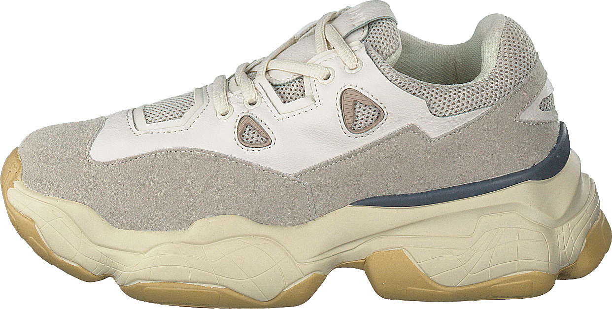 chunky graphic sole trainers nude – Footway.com