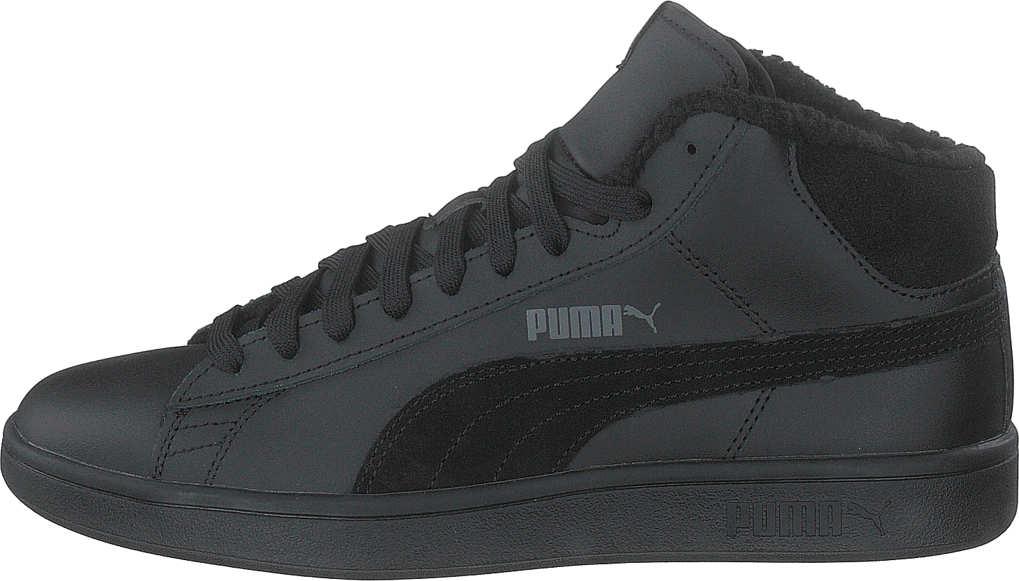 puma smash v2 mid wtr l puma svart-castlerock – Footway.com